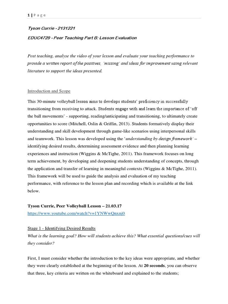 Peer Teaching Justification | PDF | Educational Assessment | Learning