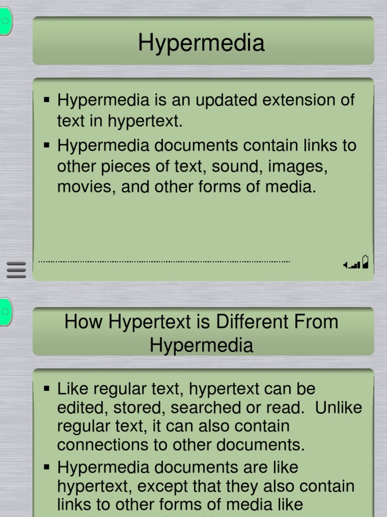 Hypermedia | PDF | Hypertext | Electronic Publishing