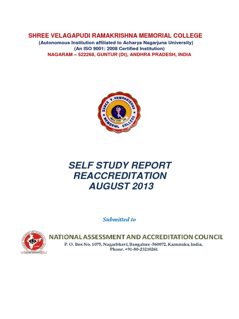 SVRMC-Self Study Report | Download Free PDF | Curriculum | Postgraduate ...