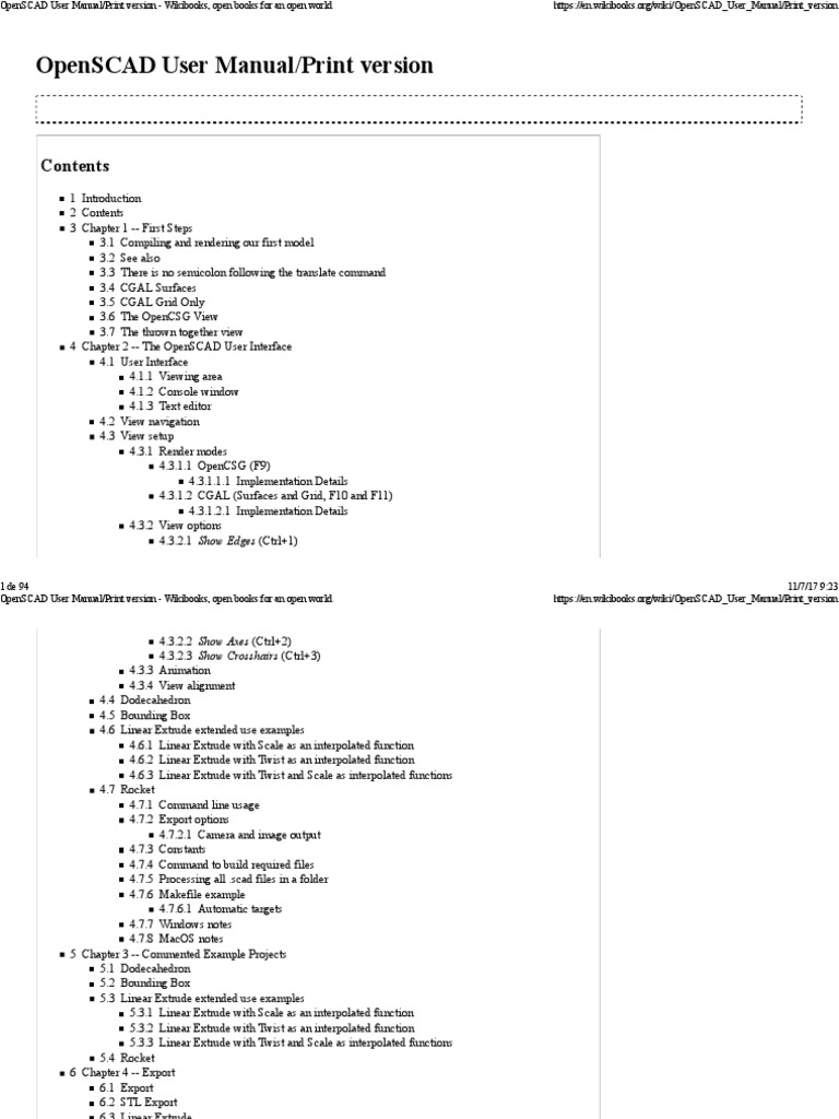 Open SCAD | PDF | 3 D Computer Graphics | Software