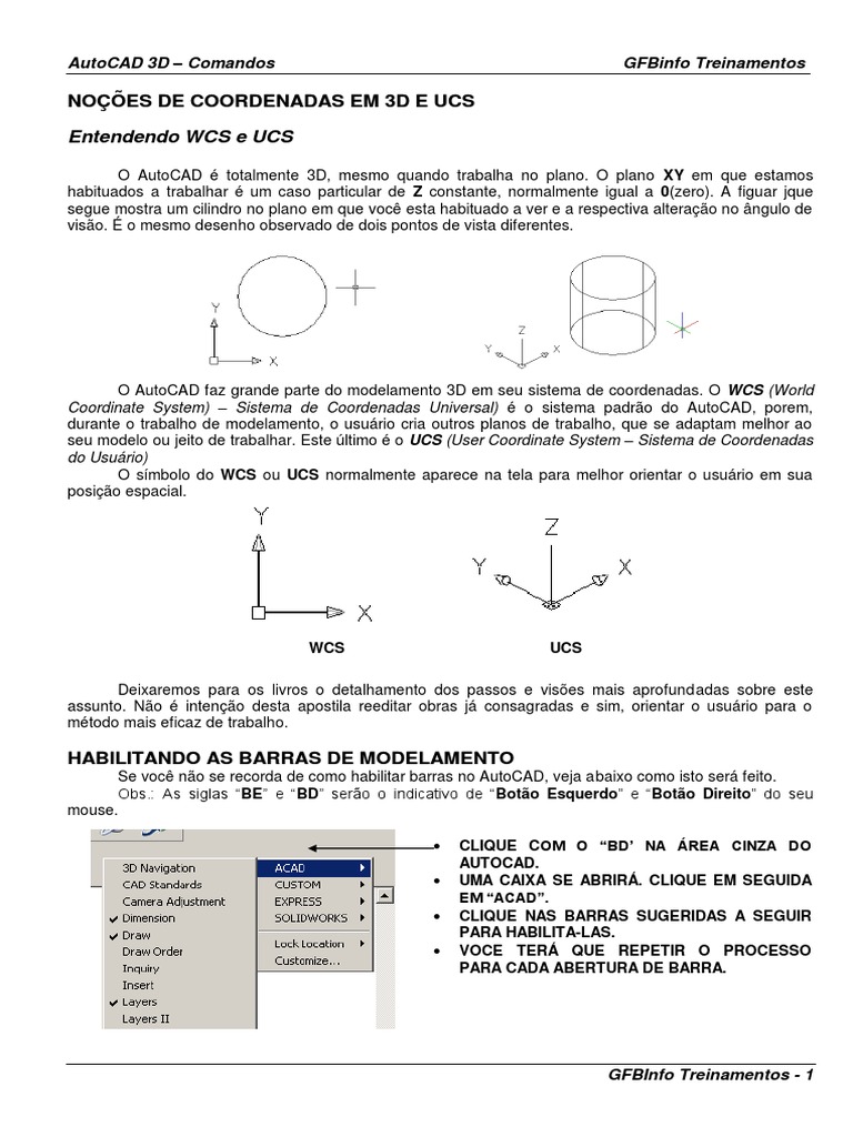 COMANDOS_3D_AUTOCAD | Auto Cad | Hélice