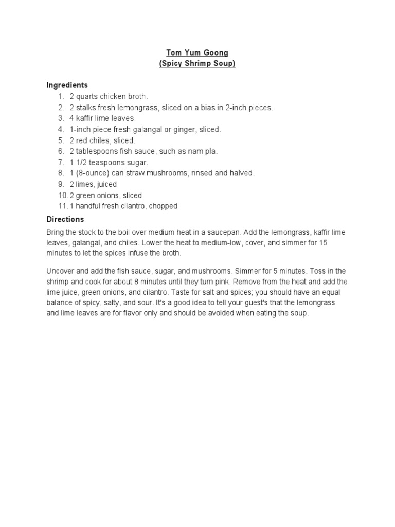 Recipe Card | PDF