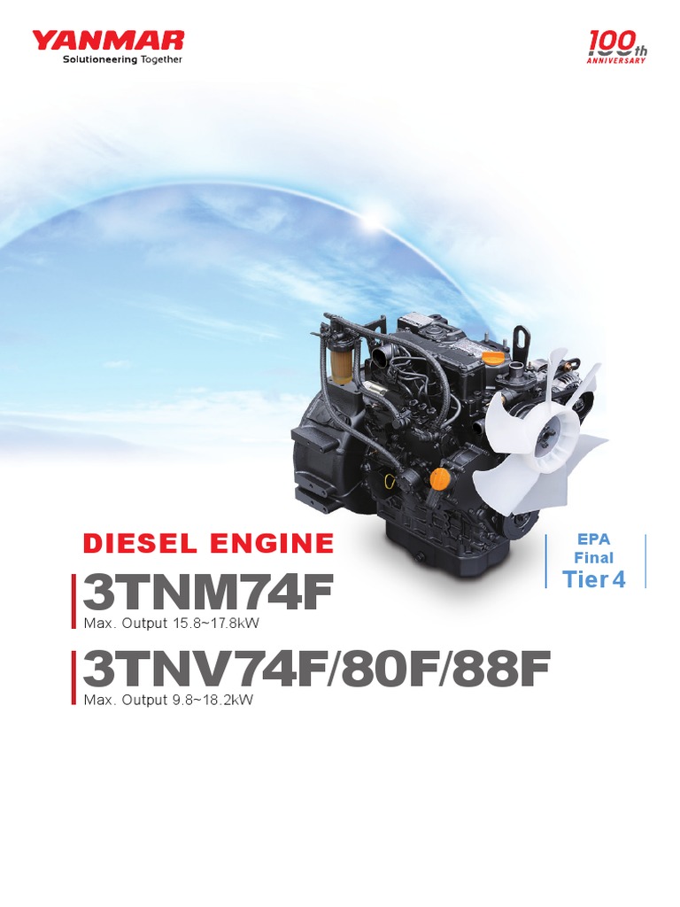 Yanmar's EPA Final Tier 4 Compliant Diesel Engine Lineup: Introducing ...