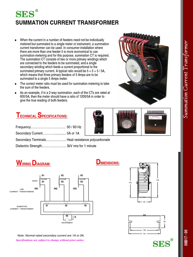 Summation CT | Transformer | Electrical Components