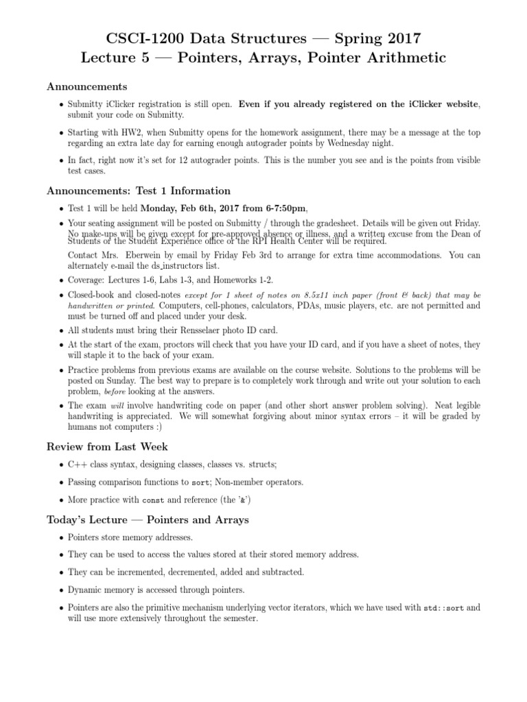 05 Pointers | Download Free PDF | Pointer (Computer Programming) | Subroutine