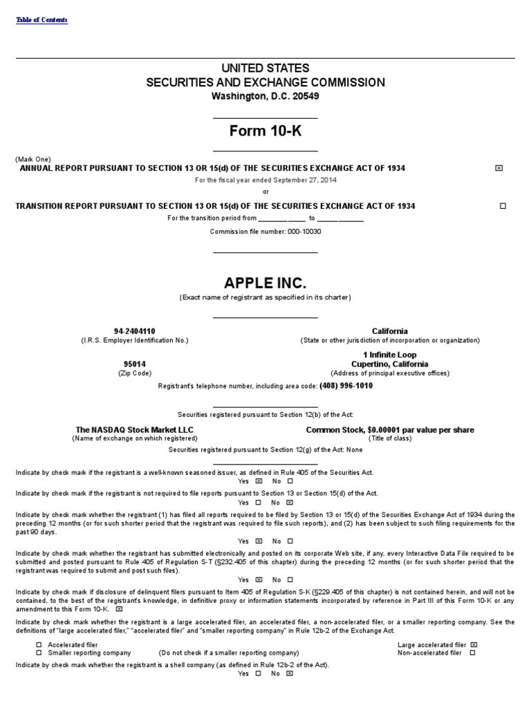 Form 10-k | Download Free PDF | I Cloud | Ios