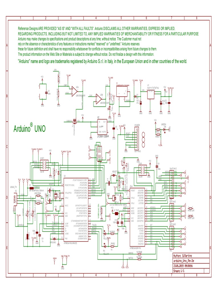 Arduino UNO Rev3e SCH PDF | PDF | Private Law | Business Law