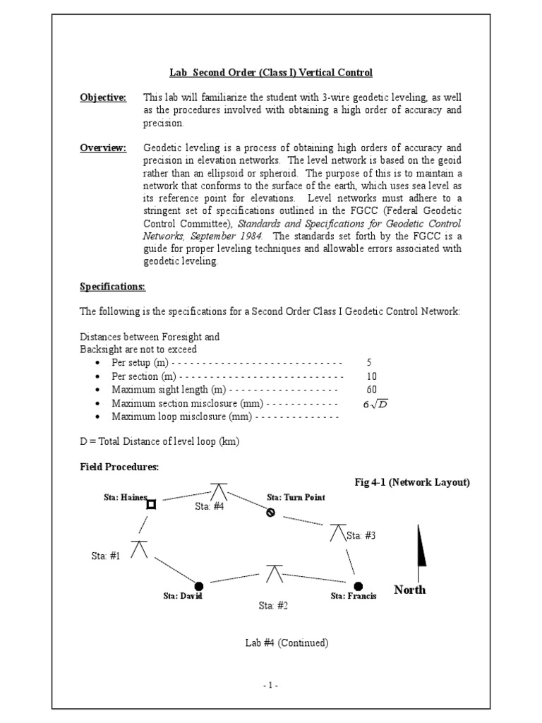 Lab Second Order Three Wire Leveling | PDF | Geodesy | Scientific ...