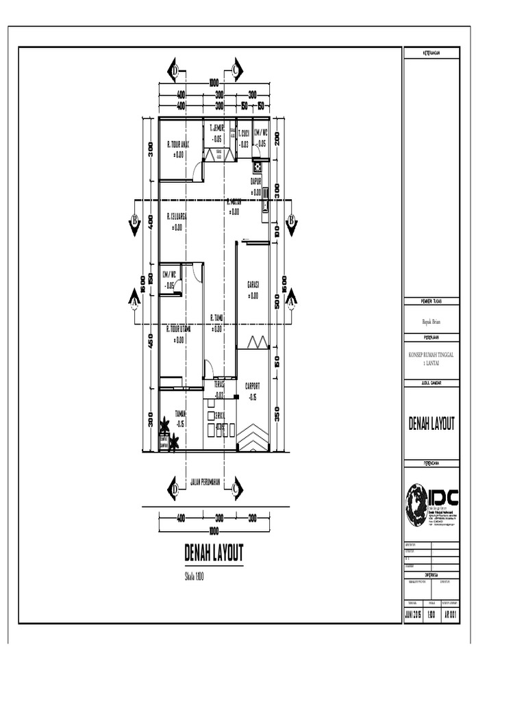 001.denah Layout | PDF