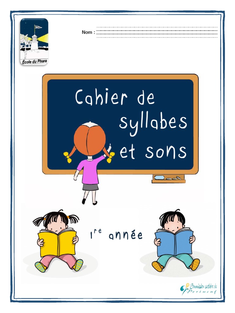 Cahier Syllabes Et Sons 1re Année | Reading (Process) | Pedagogy