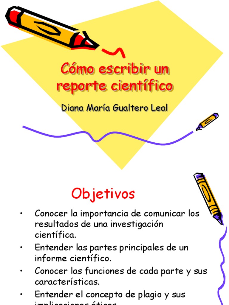 Guía para Escribir un Reporte Científico | PDF | Science | Verdad
