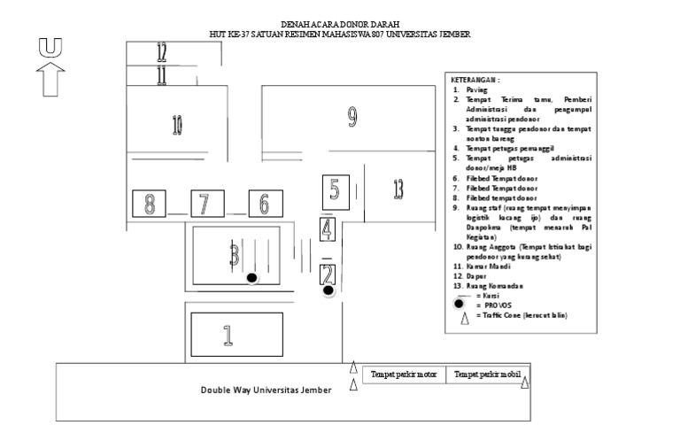 Denah Acara Donor Darah | PDF