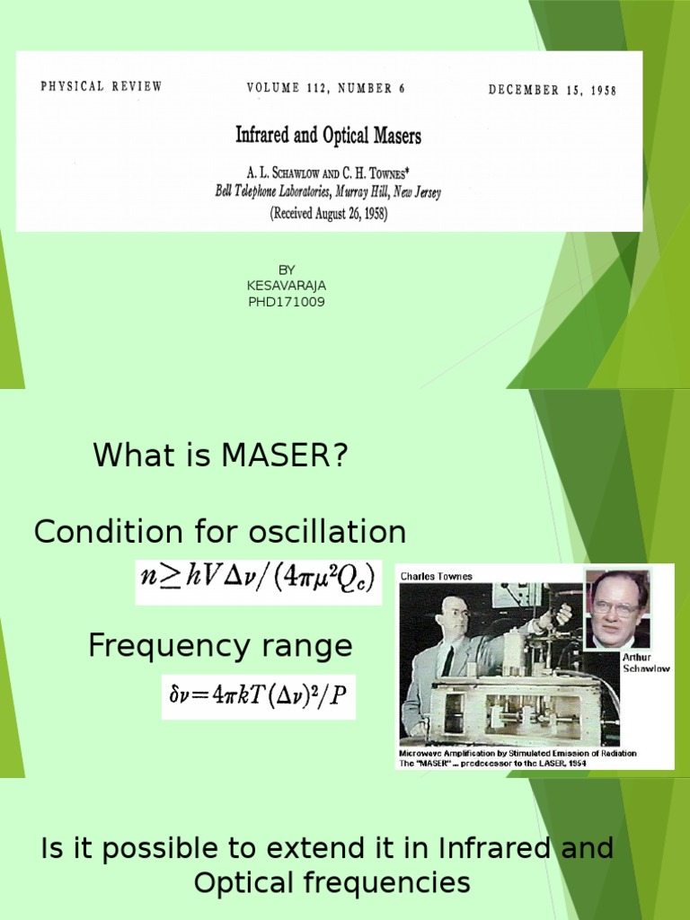 Understanding MASER: Principles and Challenges | PDF