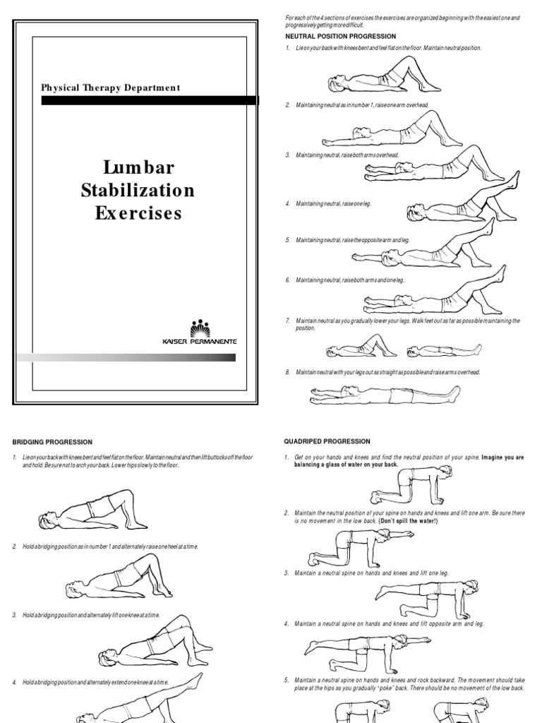 Lower Back Exercise | PDF