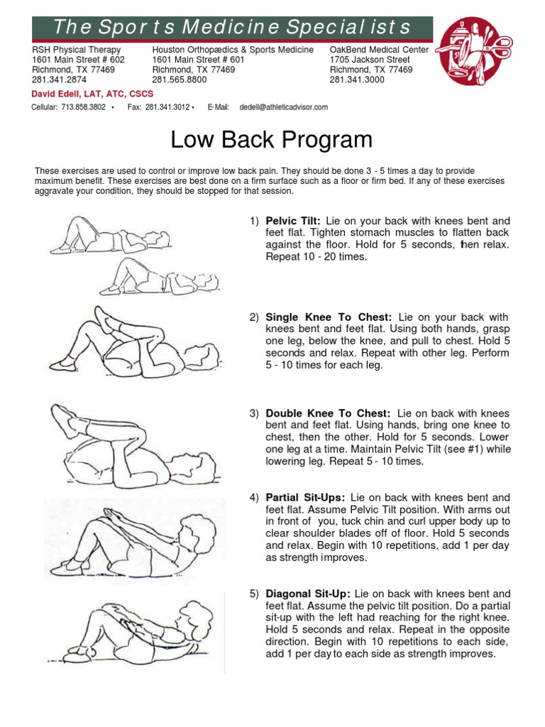 Back Exercises | Foot | Knee
