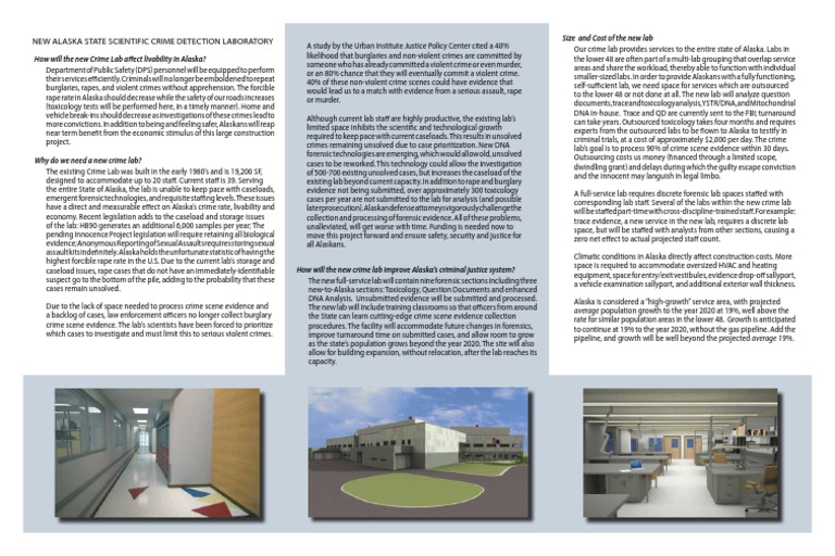 Crime Lab Brochure-Inside | PDF | Crime Scene | Forensic Science