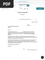 Letter To Pay Bill | PDF