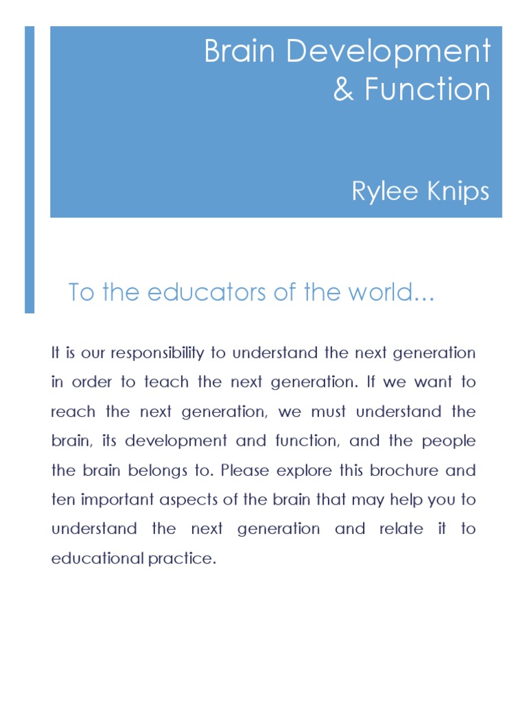 Educating The Human Brain | PDF | Attachment Theory | Memory