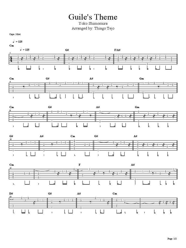 Street Fighter Guile Thame | PDF | Leisure