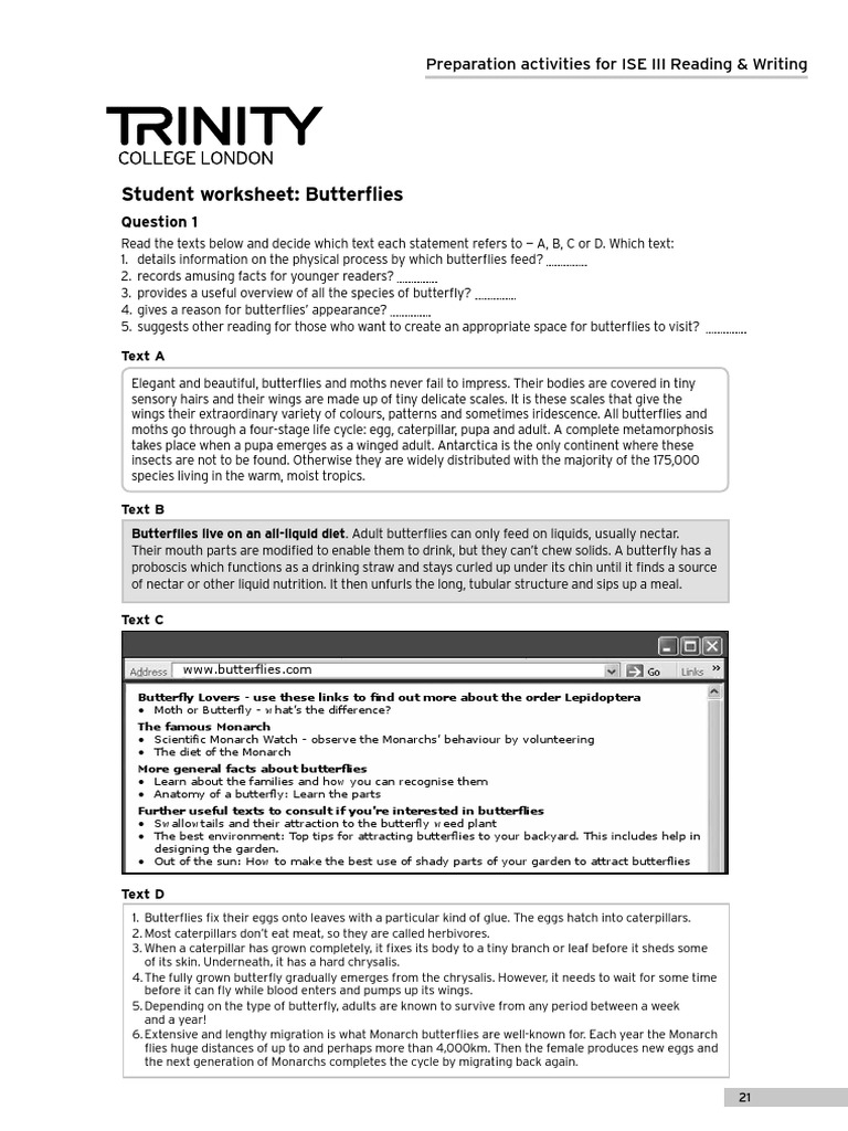 Guide For Teachers - IsE III (1) Butterflies | PDF | Butterfly ...