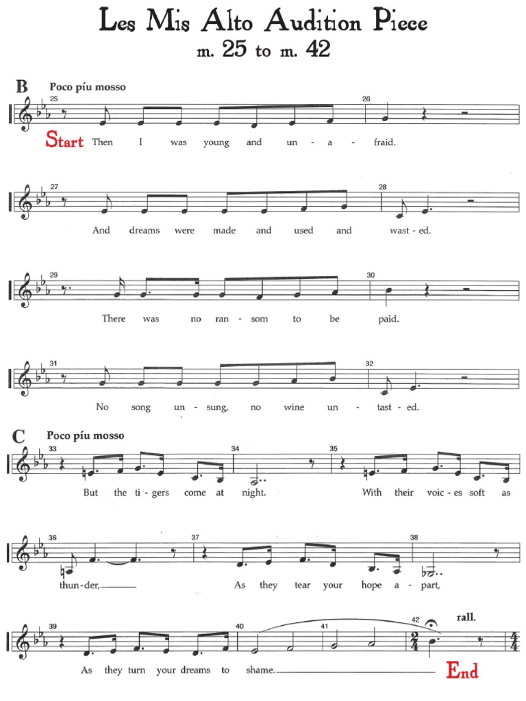 Alto Audition Piece 2 | PDF