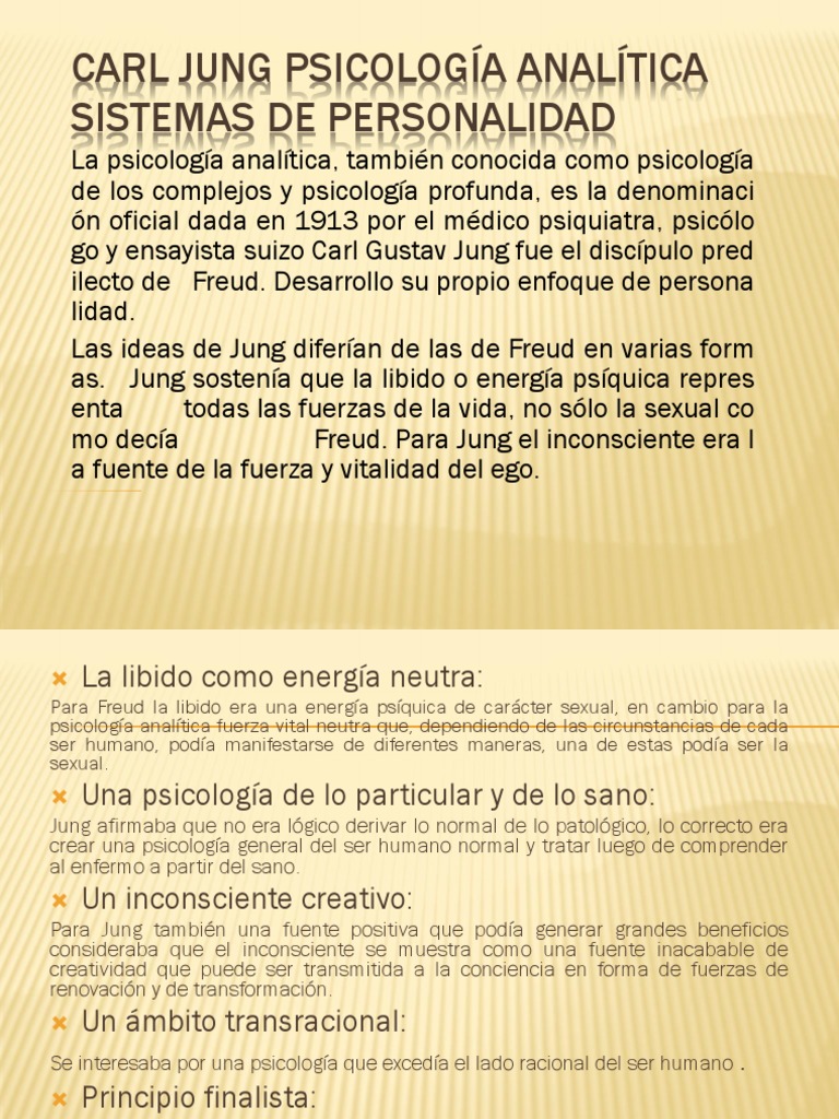 Psicología Analítica de Jung: Sistemas y Arquetipos | PDF | Psicologia ...