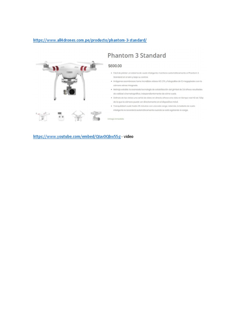 Phantom 3 Standard Overview | PDF | Business | Computers