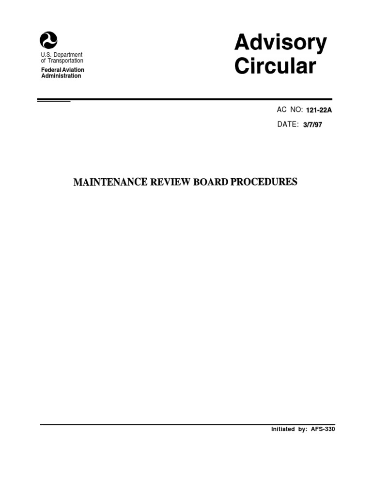 Ac121 22a | PDF | Federal Aviation Administration | Reliability Engineering