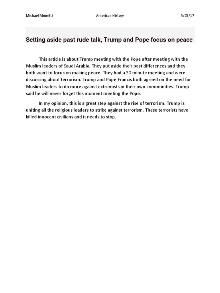 Current Events | PDF