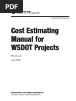 WSDOT Project Cost Estimating Manual | PDF | Risk | Business