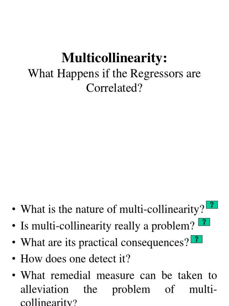 Multi Kol | PDF | Multicollinearity | Linear Regression