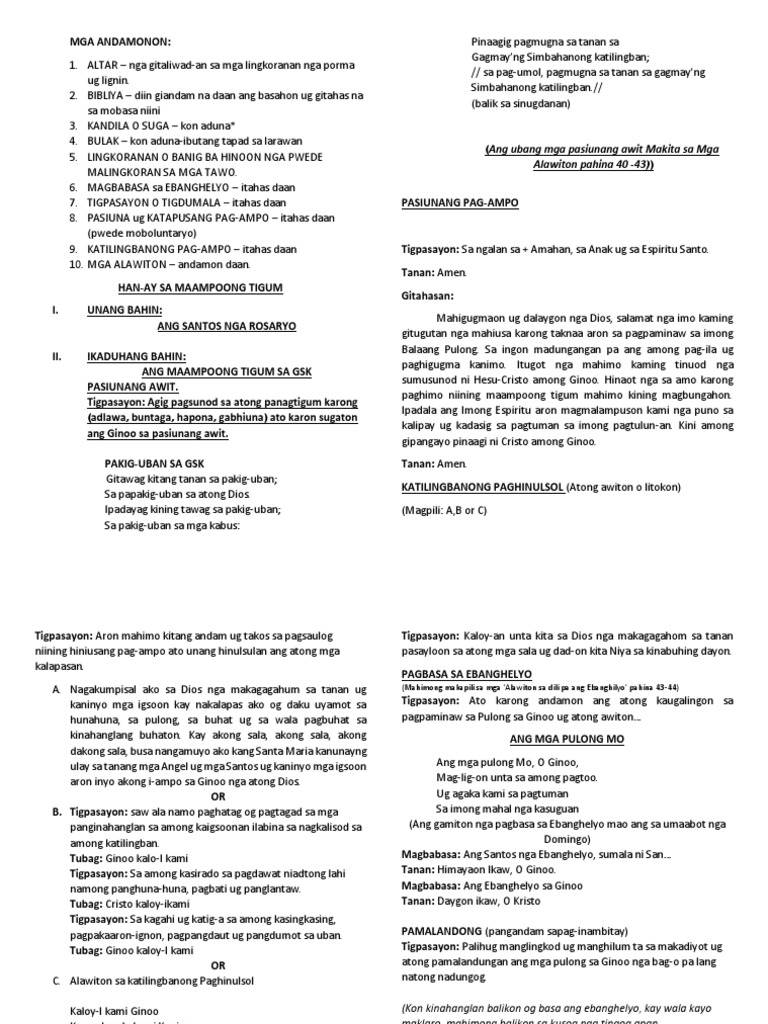 GSK Guide (Cebuano) | PDF