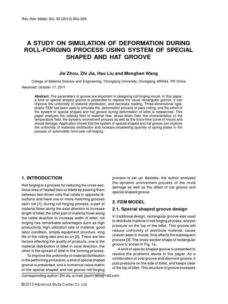 09 433 Zhou | PDF | Forging | Stress (Mechanics)