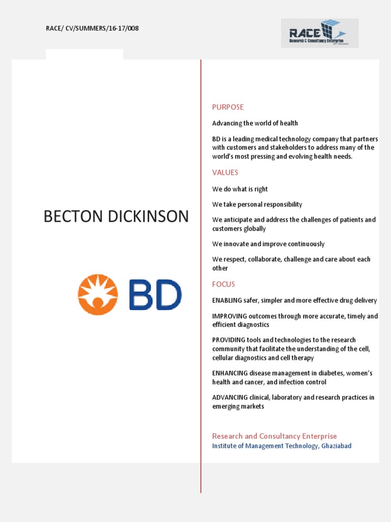 008 Becton Dickinson | PDF | Health Care | Business