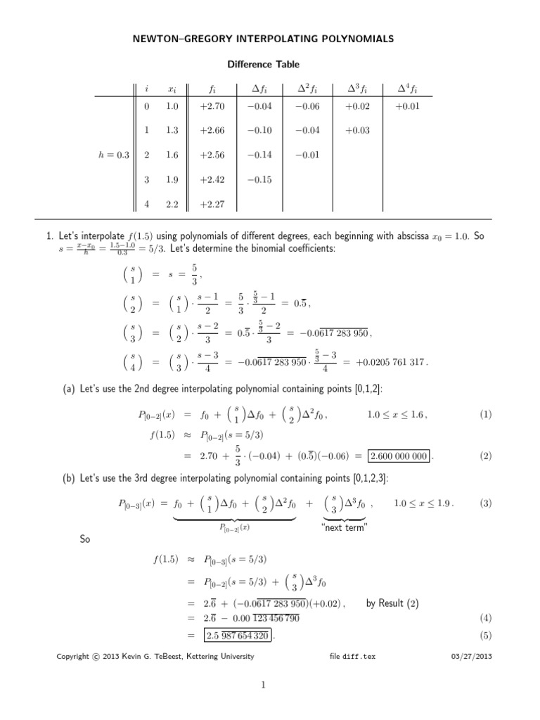 Diff | PDF | Interpolation | Abstract Algebra