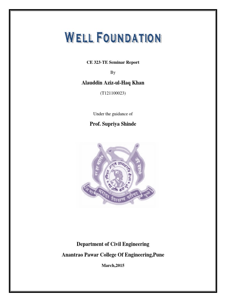 Well Foundation | PDF | Deep Foundation | Structural Engineering