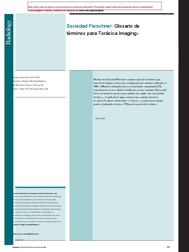 Fleischner Society Glossary of Terms for Thoracic Imaging.en.Es ...