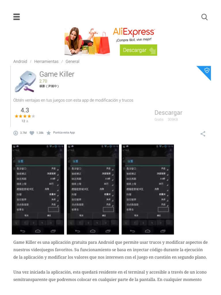 Game Killer para Android | PDF | Android (sistema operativo ...