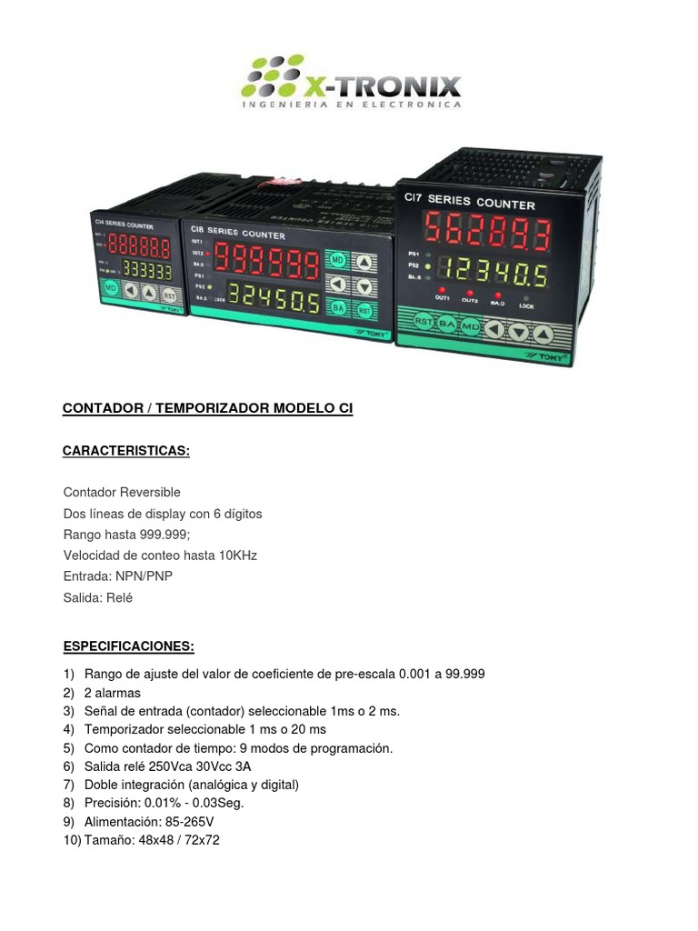 X Tronix Timer Contador Ci | PDF | Métodos y materiales de enseñanza ...