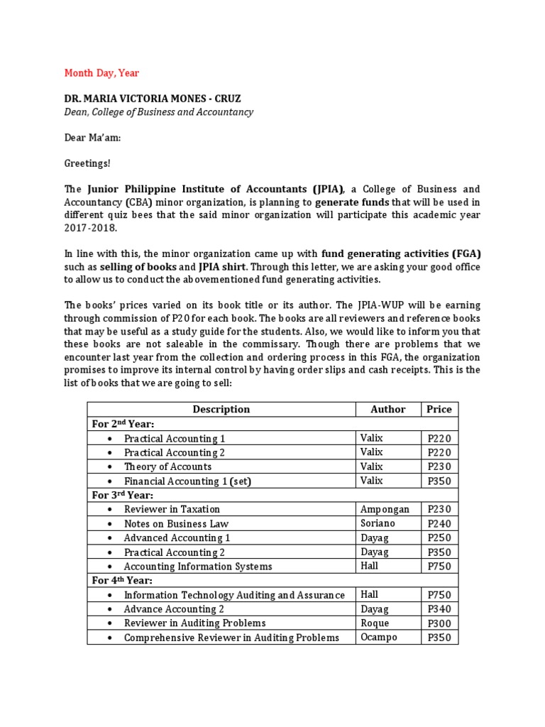 Format Fga Letter | Accounting (6 views)