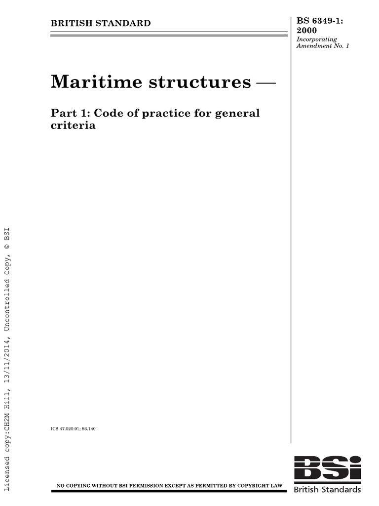 BS6349-1 2000 General | PDF