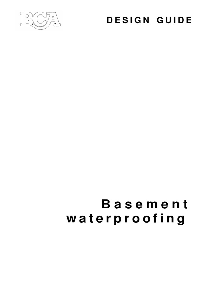 Basement Waterproofing Design Guide Pdf Pdf Basement Concrete