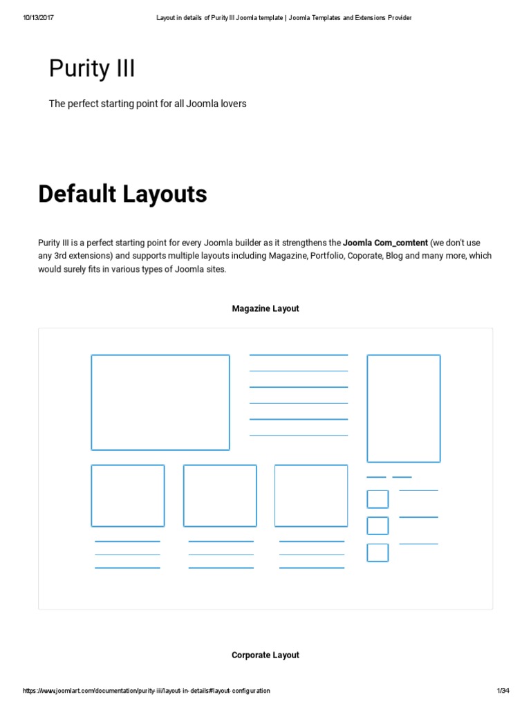 Layout in Details of Purity III Joomla Template - Joomla Templates and ...
