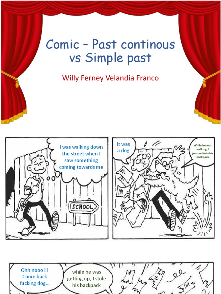 Comic - Past Continous vs Simple Past