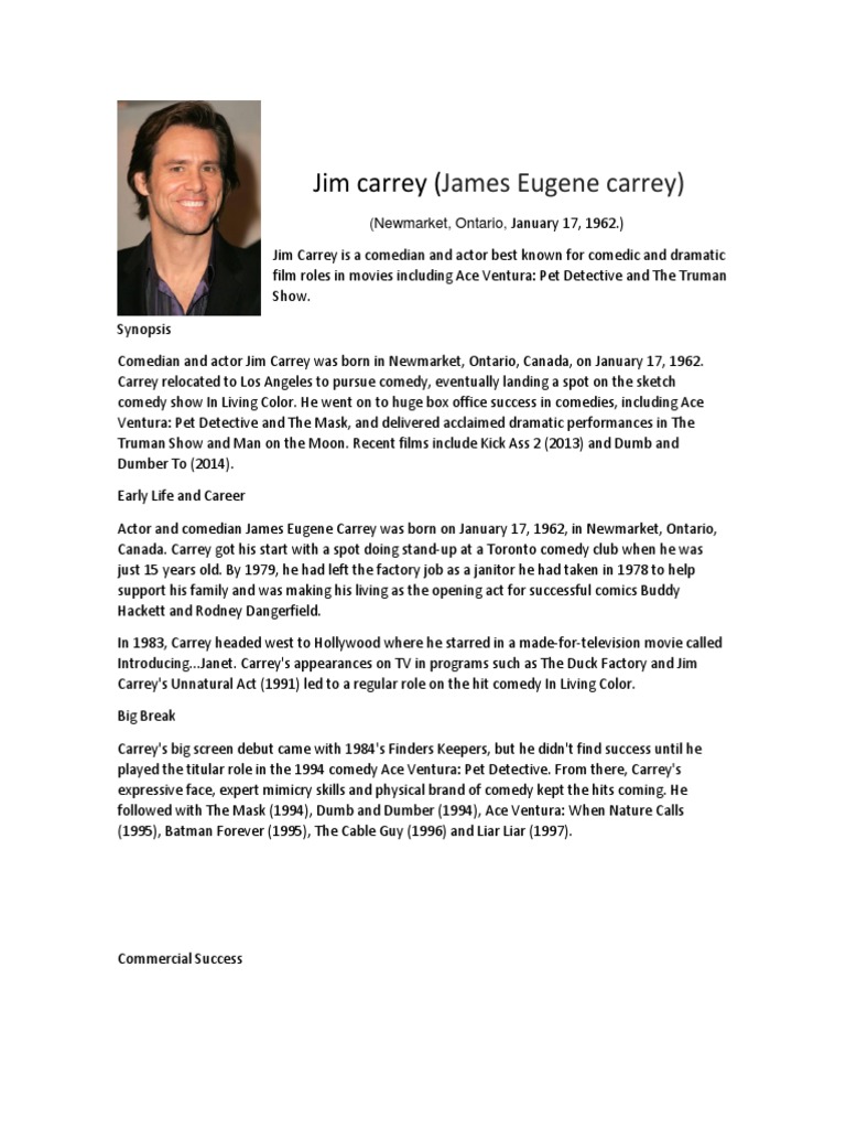 Jim Carrey | Download Free PDF | Cinema | Leisure