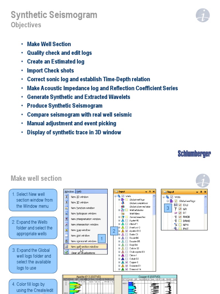 Synthetic Seismogram: Objectives | Download Free PDF | Spreadsheet ...