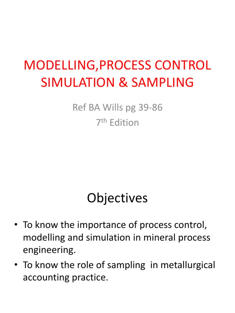 Process Control, Modelling & Simulation in Mineral Processing | PDF | Scientific Method | Simulation