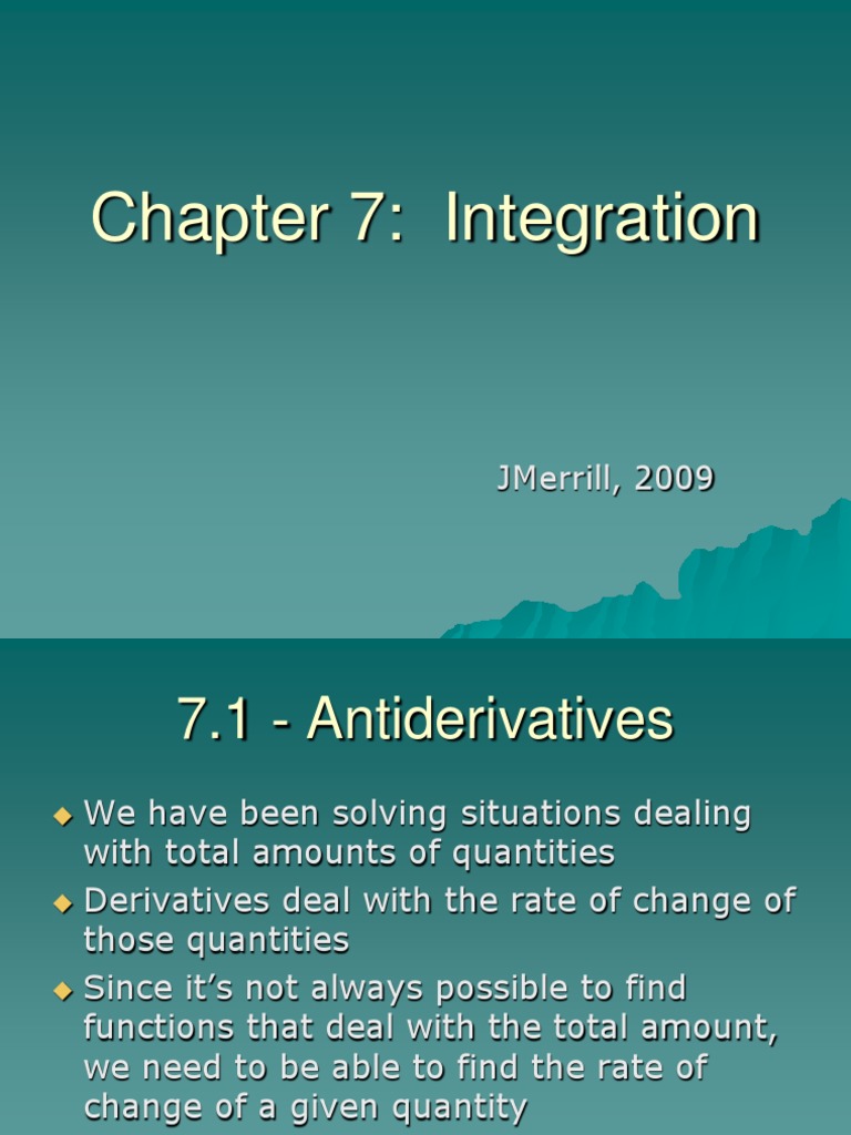 Integration | PDF | Integral | Algebra