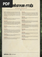 Symbaroum Fillable Character Sheet | PDF