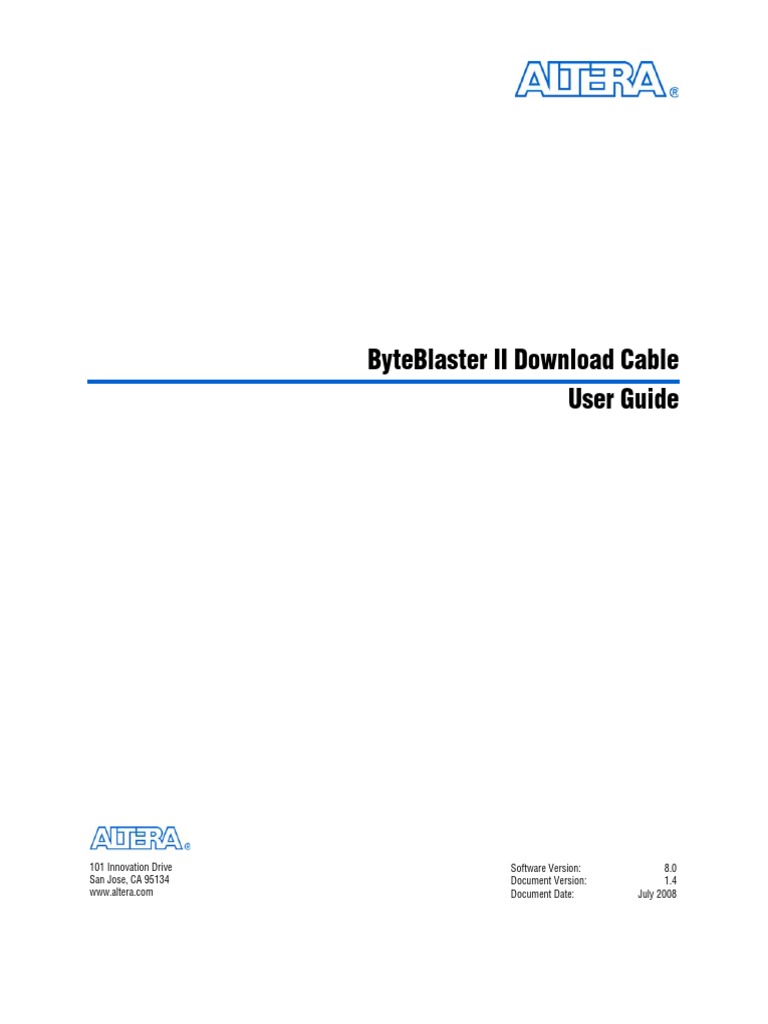 Byteblaster Ii Download Cable User Guide | PDF | Device Driver | Field ...